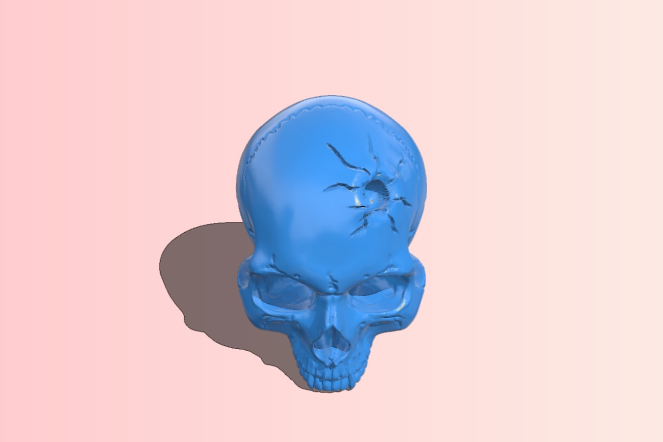 Vampire Skull | Files to download and to 3D print for free - 3DPEA
