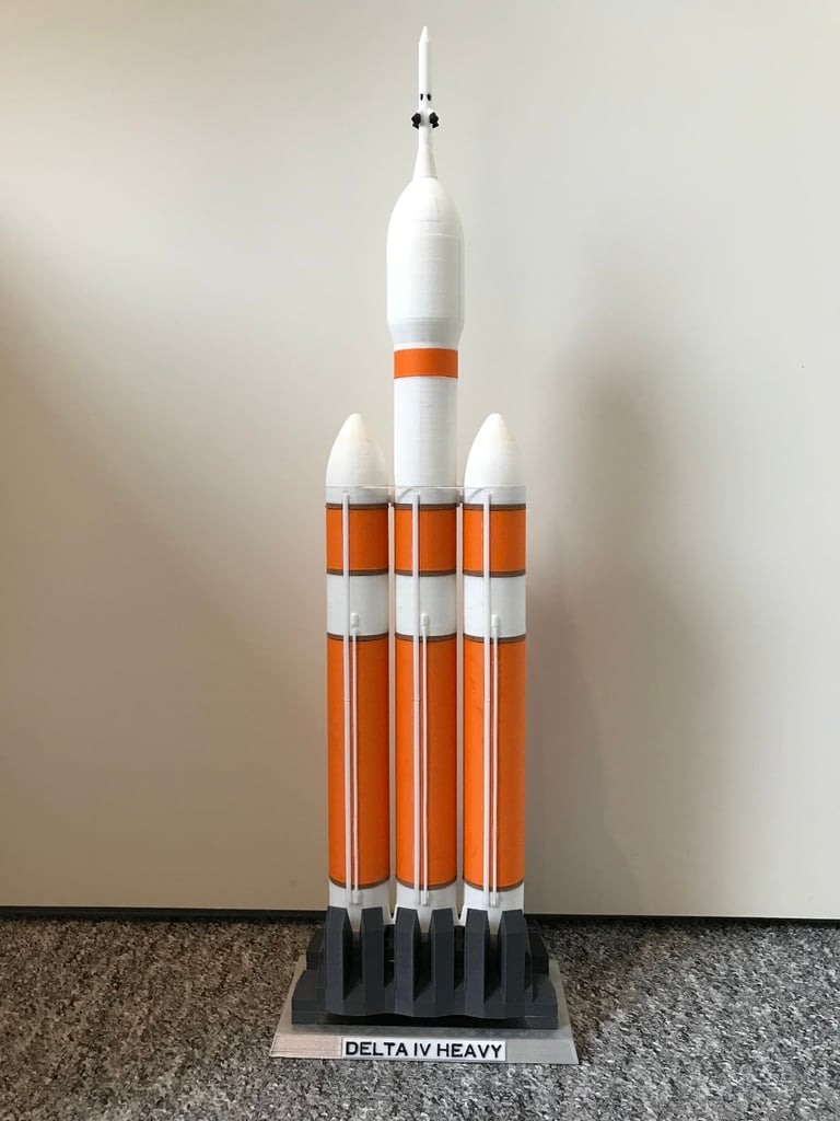 Delta IV Heavy with Orion exploration flight test 1 - 3dstl