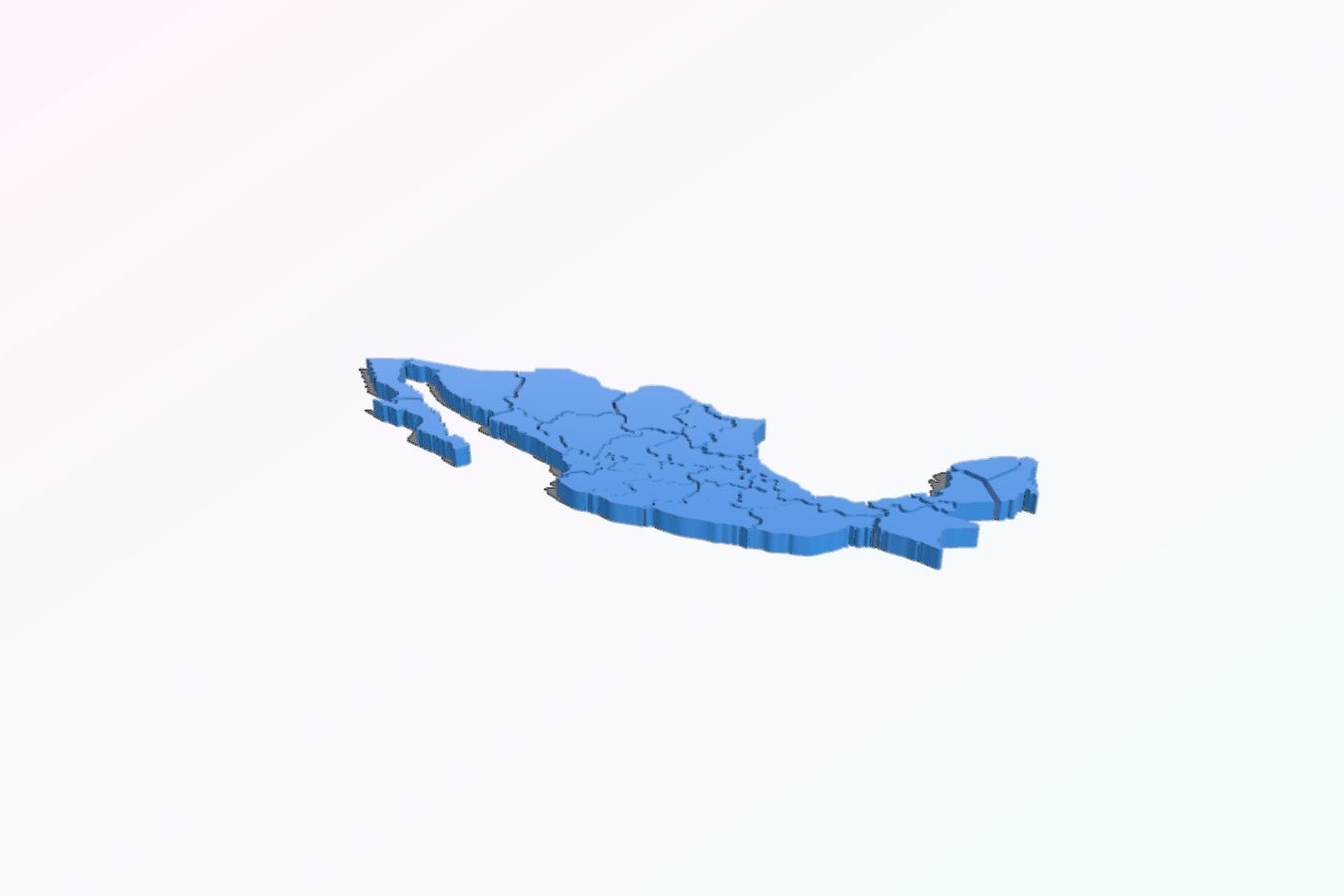 Mexico Map Puzzle | Files to download and to 3D print for free - 3DPEA