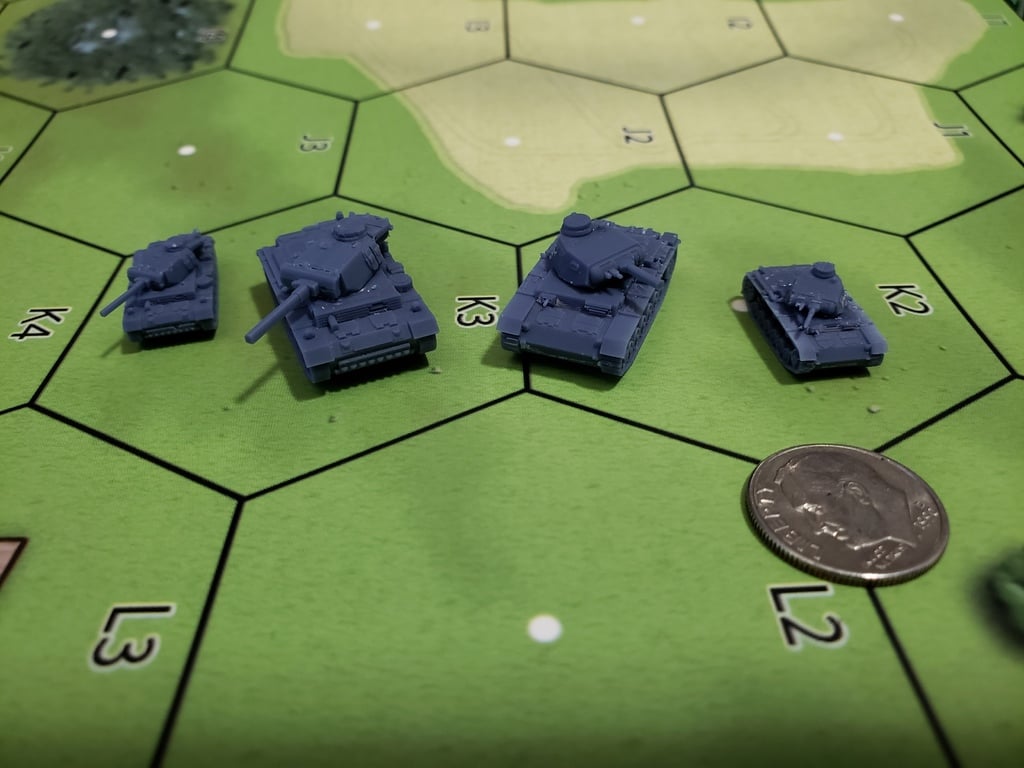 Panzer III Ausf B-N - 1_200 - with snap in turrets | Files to download ...