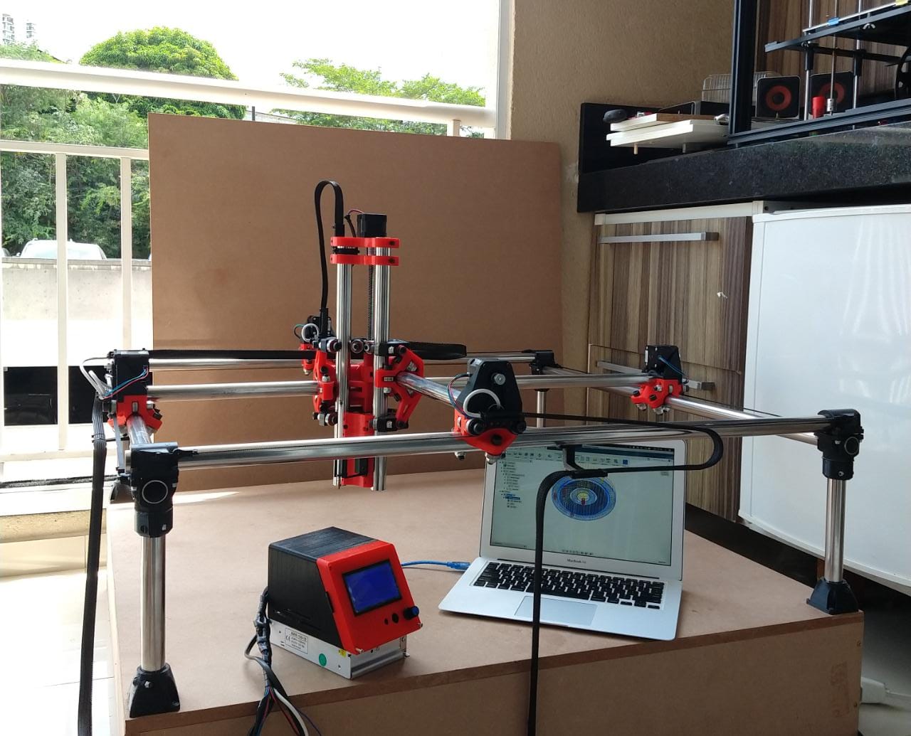 MPCNC cable chain supports (tape trick) - 3dstl