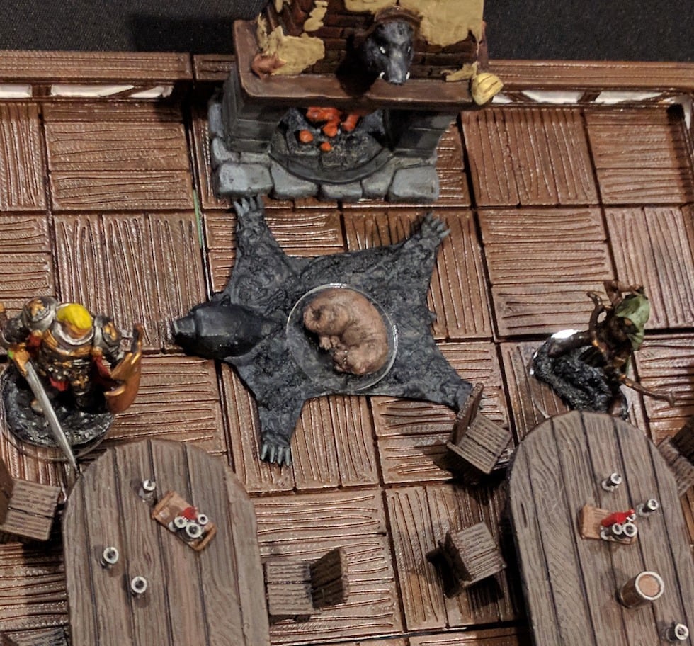 Bearskin Rug - 28mm gaming - 3DPEA