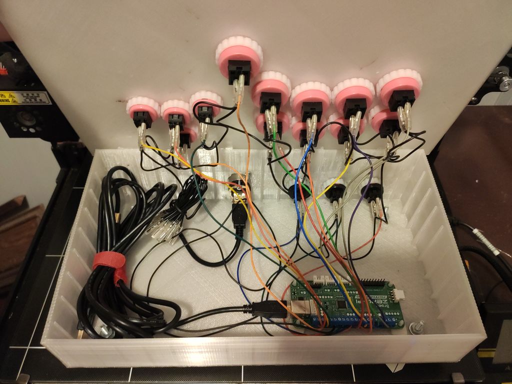 Double Upper - Custom arcade Hitbox design with two up buttons | Files ...