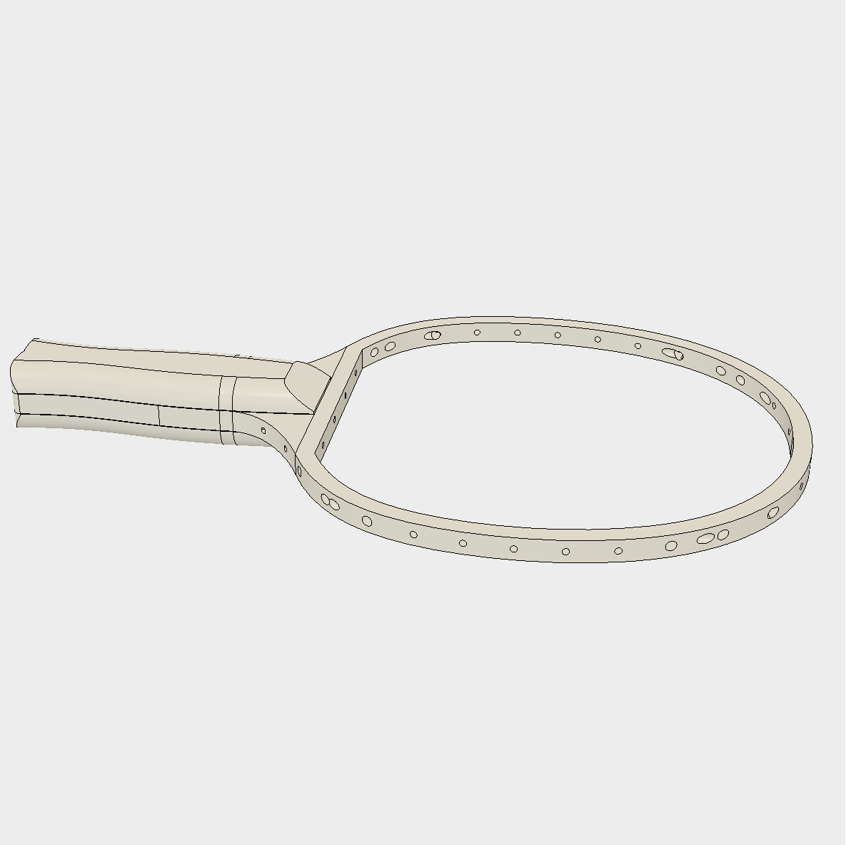 Ping Pong Paddle with Strings - 3DPEA