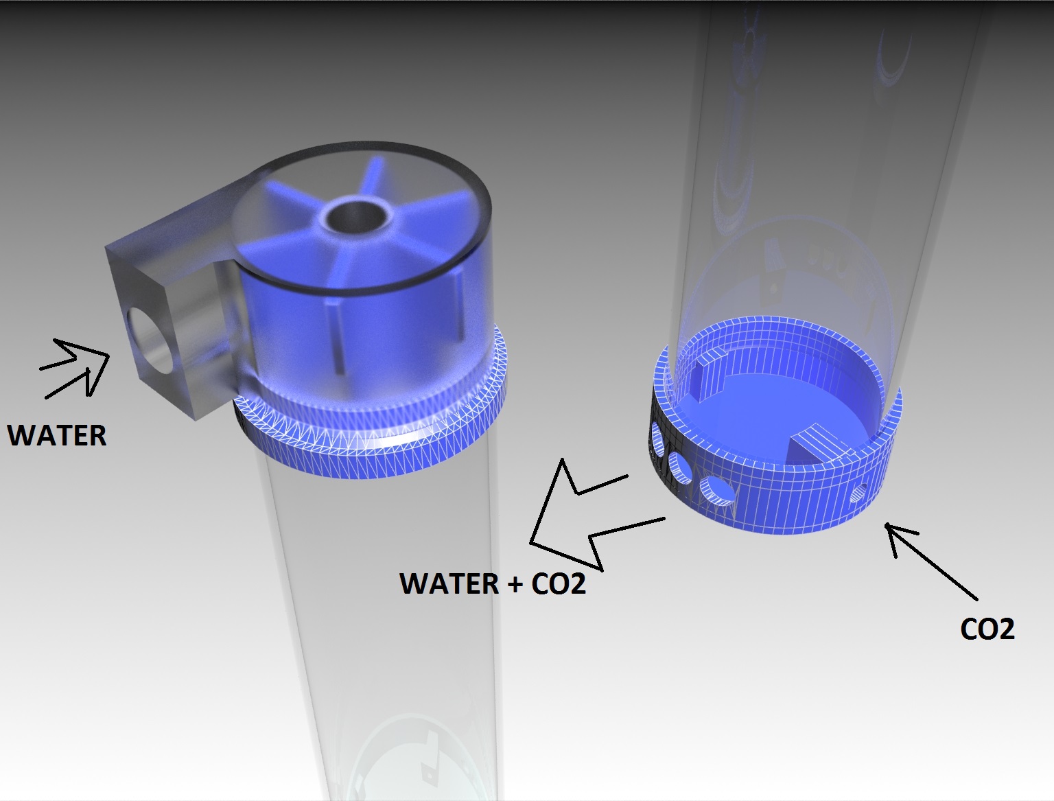 CO2 Active Reactor | Files to download and to 3D print for free - 3DPEA