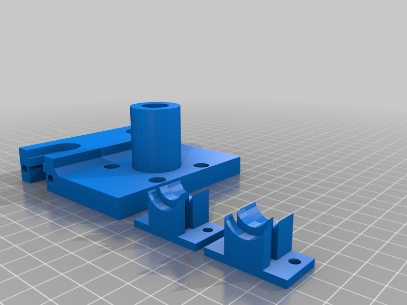 Dual E3D V8 All Metal Hot End Assembly Bracket with Inductive Sensor ...