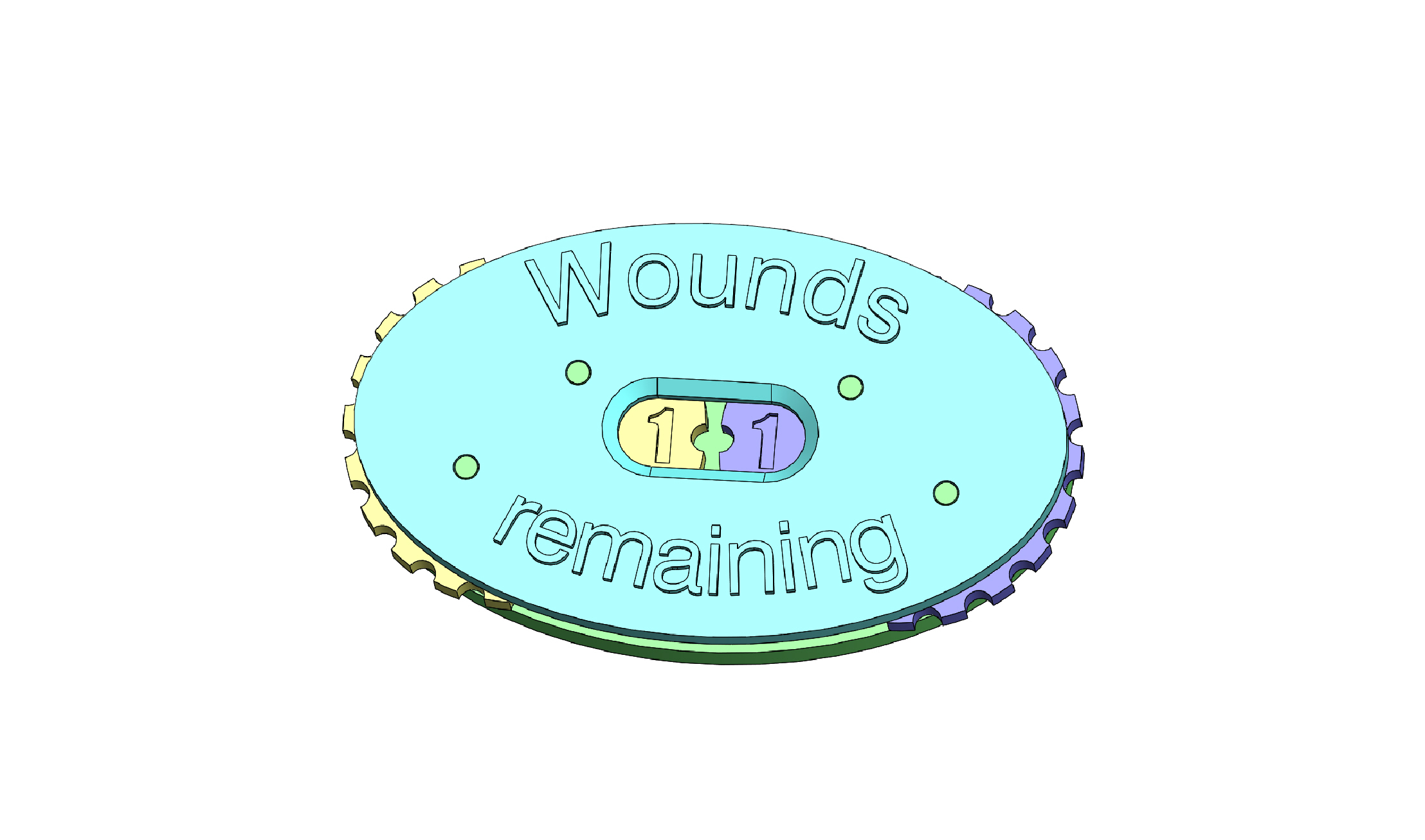 Simple Wound Counter | Files to download and to 3D print for free - 3DPEA
