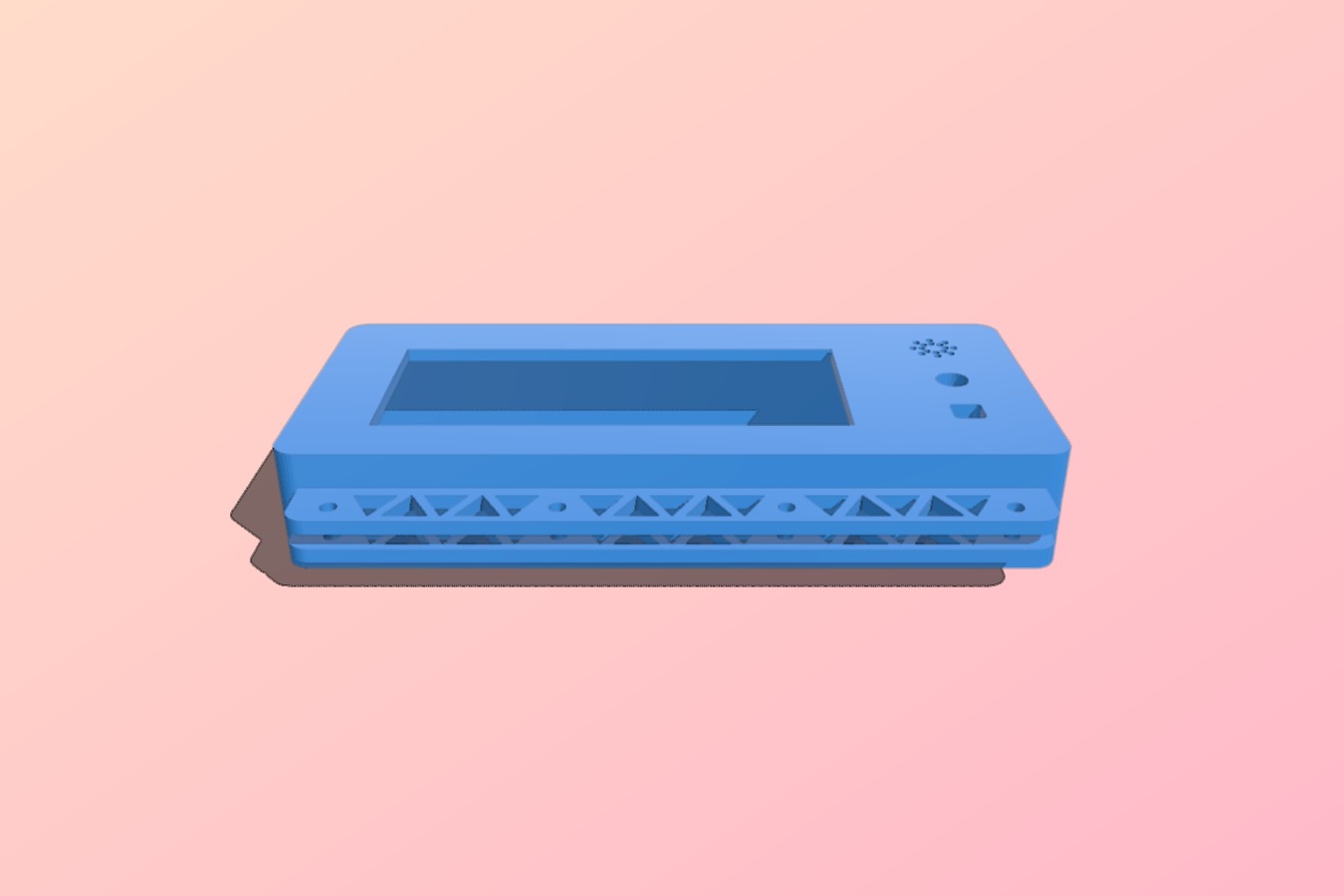 RepRap 2004 lcd case for Tatara steel frame - 3dstl