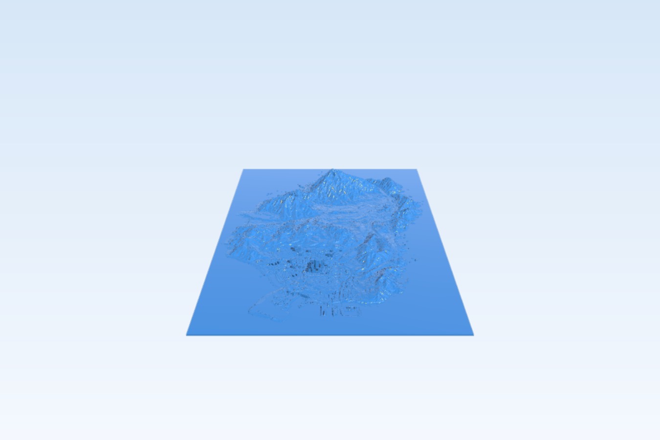 GTA V Topographic Map - 3dstl