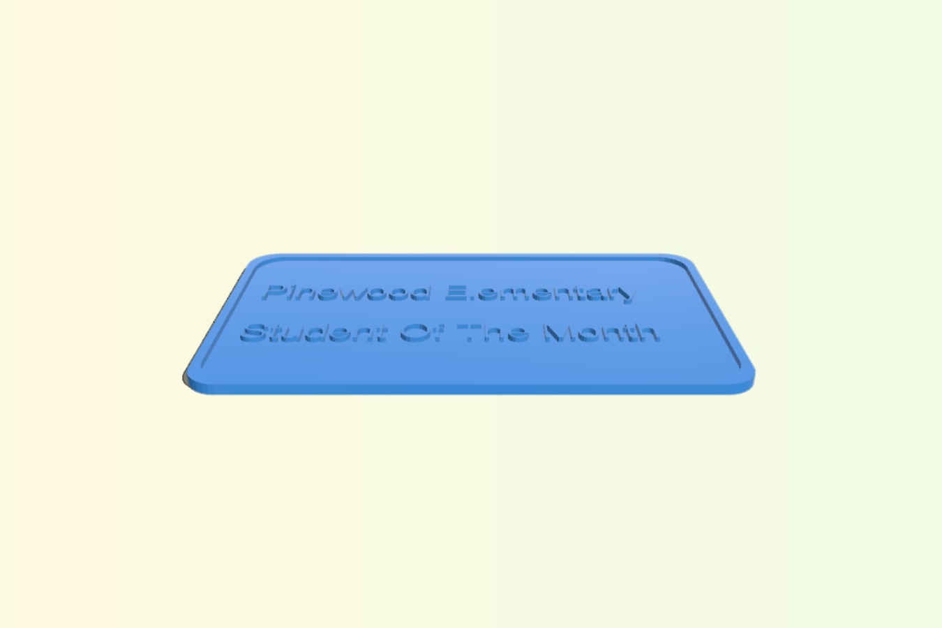 My Customized Simple Customize Name Tag - 3DPEA