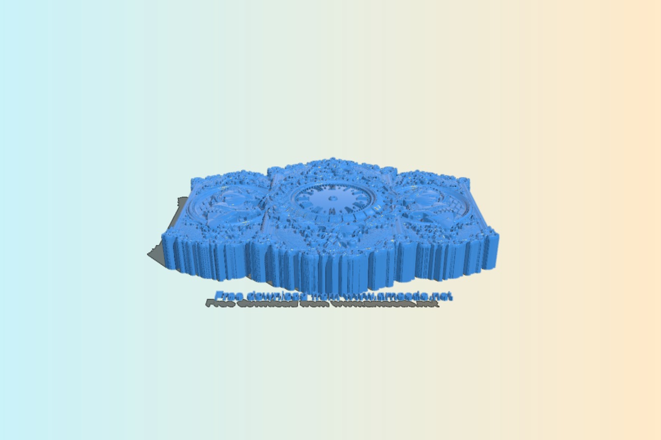 Two ladies wall clock | Files to download and to 3D print for free - 3DPEA