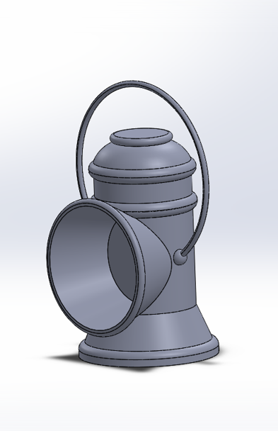 Alan Scott Lantern Battery - 3DPEA