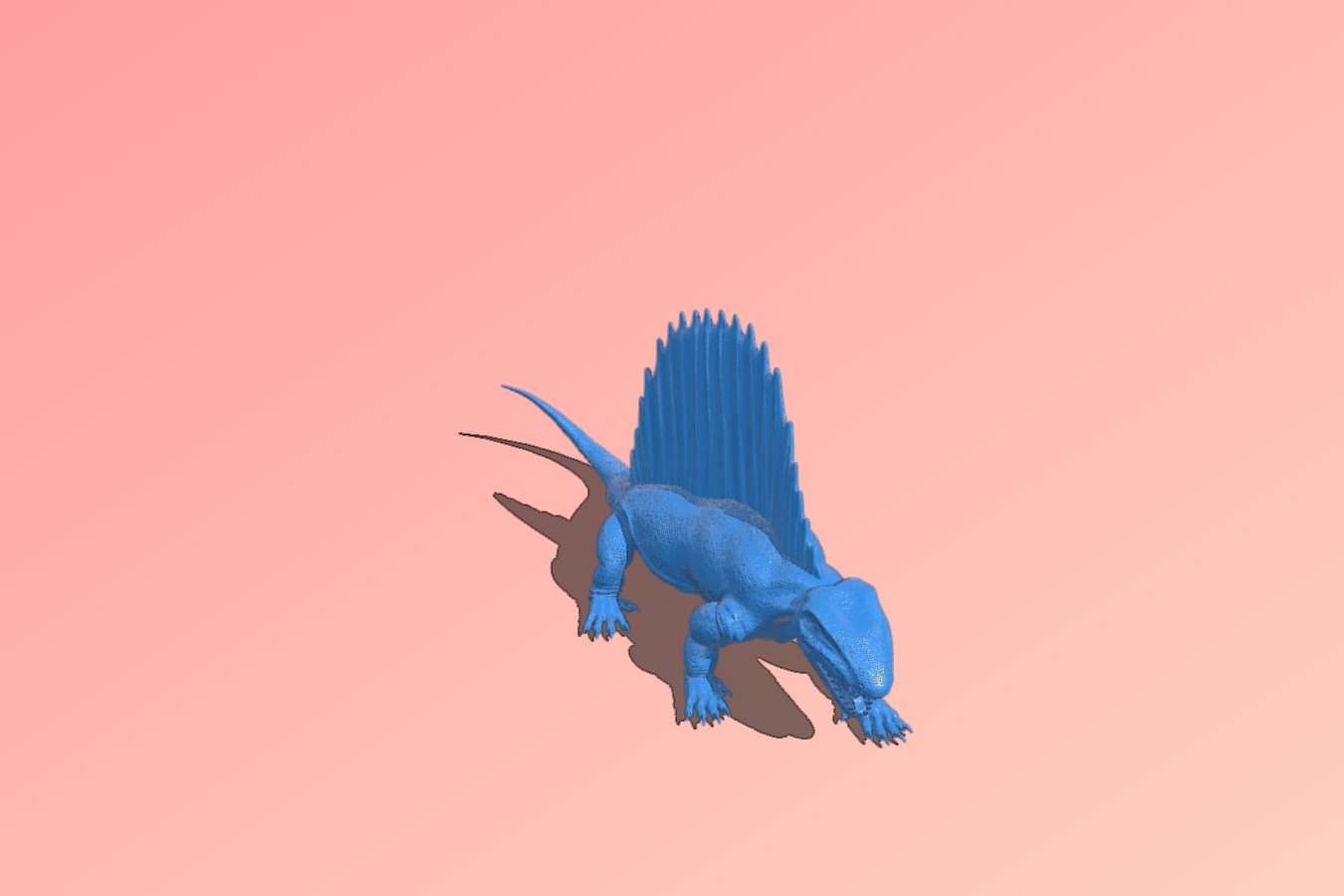 Dimetrodon – dinosaur - 3DPEA