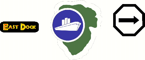 Jurassic Park East Dock Sign With Spinning Arrow | Files to download ...