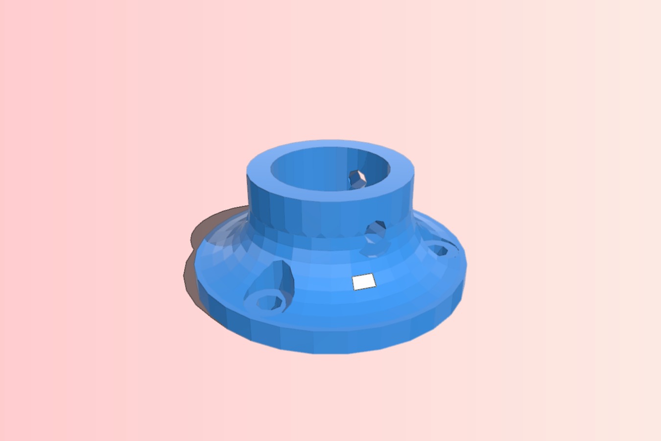 Parametric Pipe Mounting Flange | Files to download and to 3D print for ...