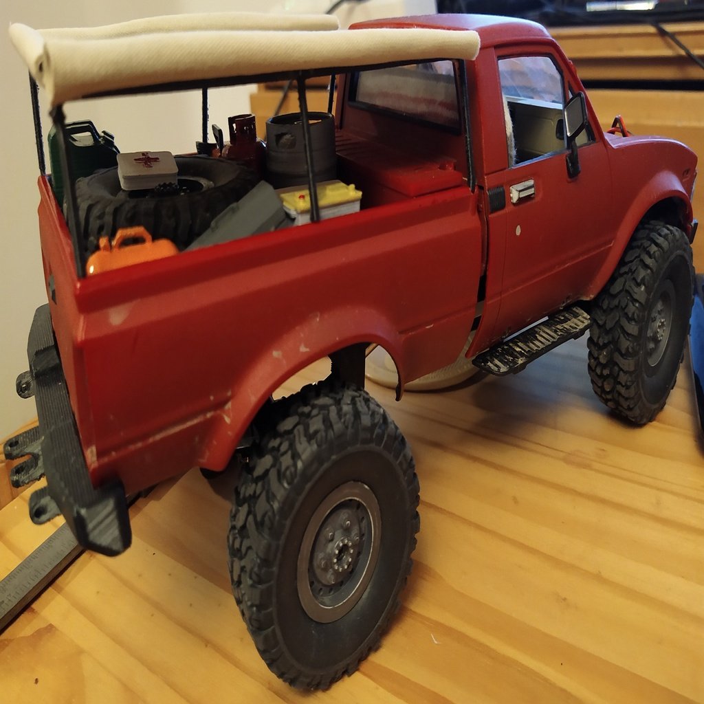 WPL C24 soft top frame with roof rack - 3DPEA