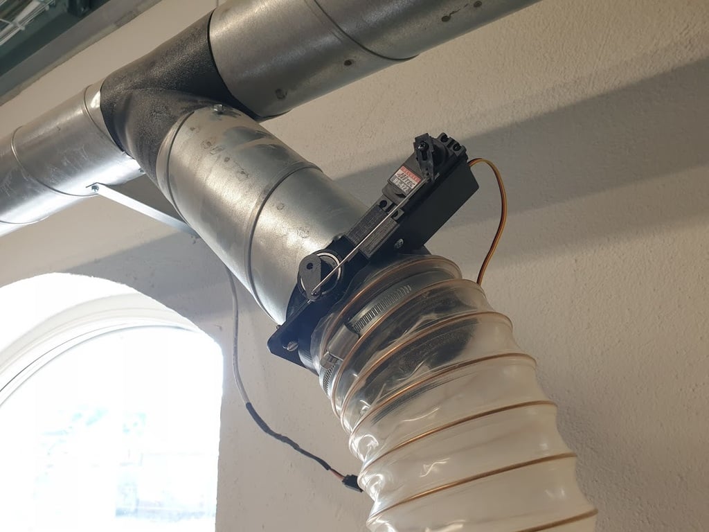 100mm Servo Controlled Butterfly _ Throttle Valve Type Non-Clog Blast ...