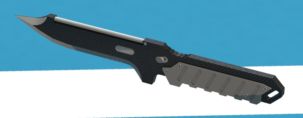 Metal Gear Stun Knife | Files to download and to 3D print for free - 3DPEA