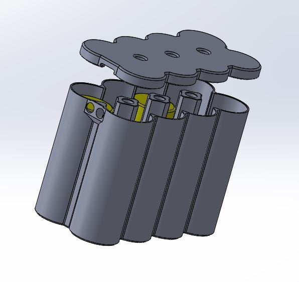 12V Motorcycle starter battery, 8 Lithium 26650 cell, 4s2p hard case ...