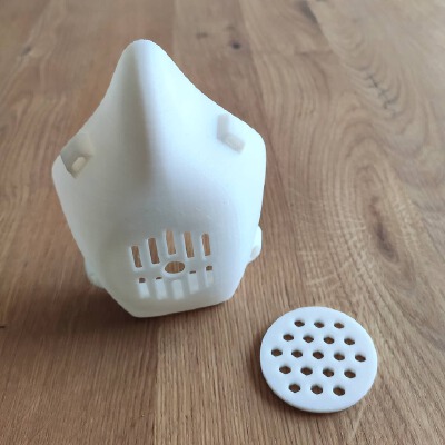 N95 OPEN SOURCE RESPIRATOR MASK | Files to download and to 3D print for ...