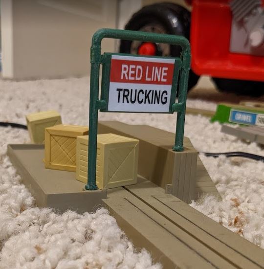 Tyco Trucking US1 Crate Unloader Sign - 3DPEA