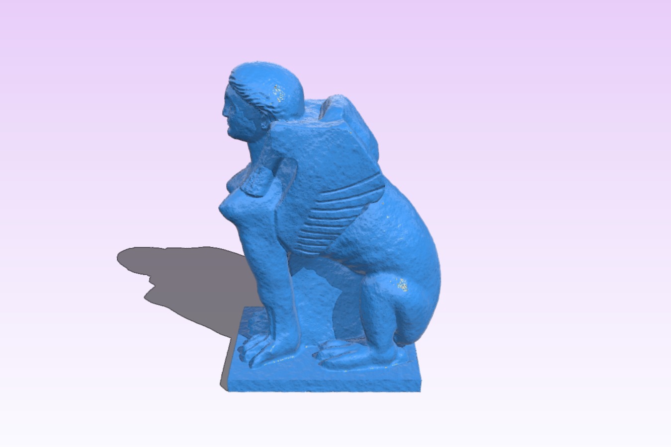 Greek sphinx | Files to download and to 3D print for free - 3DPEA