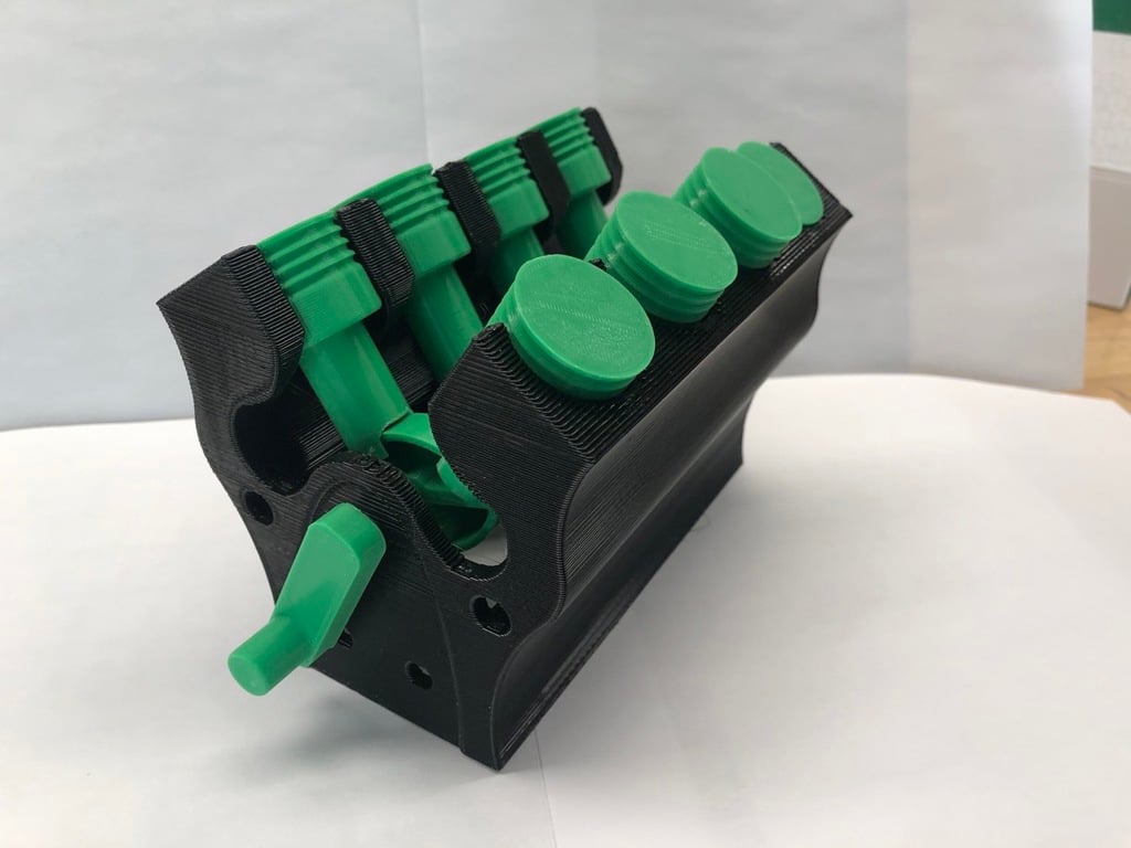 V8 Engine Automaton | Files to download and to 3D print for free - 3DPEA