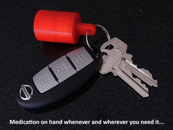 Key Fob Containers - 3dstl