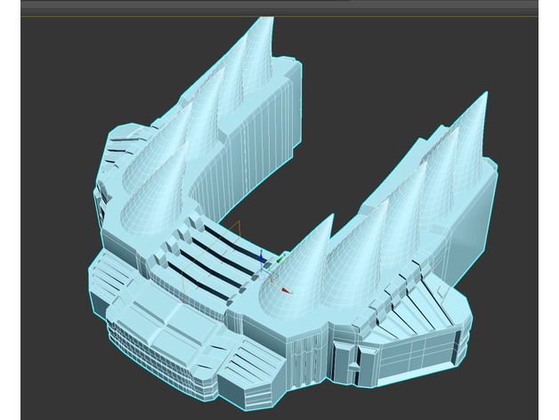 Volcanicus custom chest front plate based on fjschuler connector - 3dstl