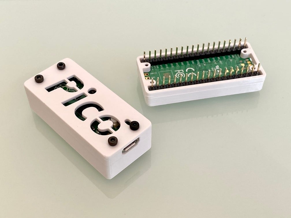 Slim Modular Raspberry Pi Pico Case Files To Download And To 3d Print