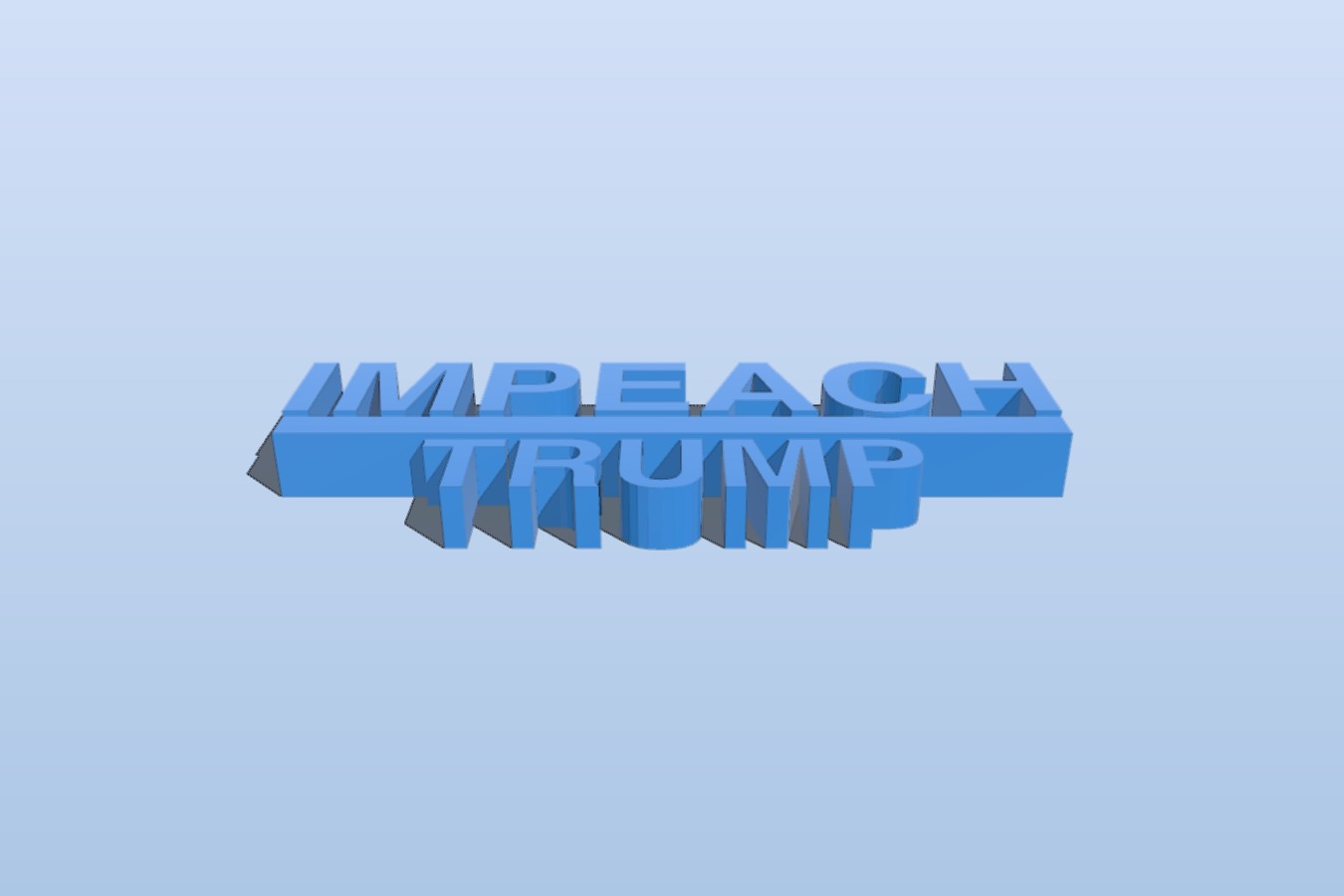 Super Simple Impeach TRUMP | Files to download and to 3D print for free ...