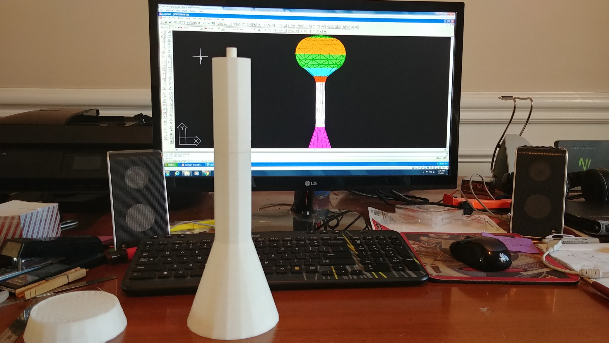 HO scale water tower - 3DPEA