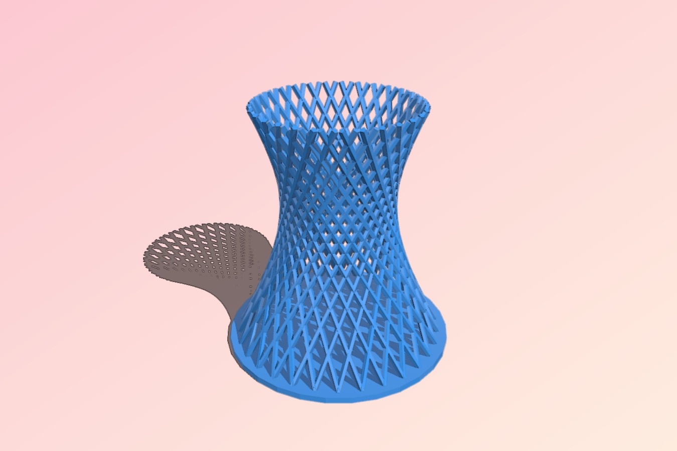 Hyperbolic Cooling Tower Pencil Holder | Files to download and to 3D print for free - 3DPEA