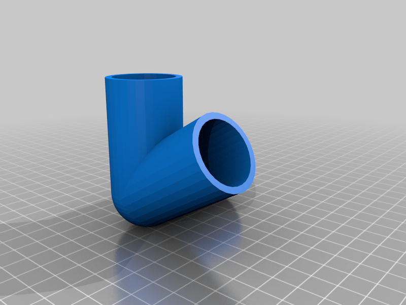 3/4 Triangle PVC connector - 3dstl