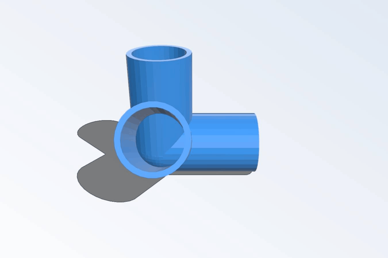 3/4 Triangle PVC connector - 3dstl