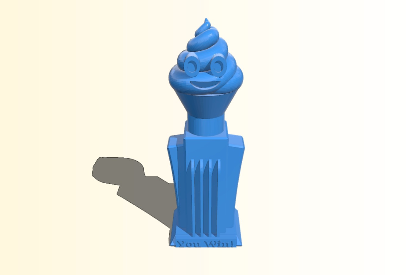Poo Emoji Trophy | Files to download and to 3D print for free - 3DPEA