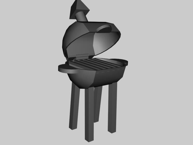 BBQ Grill 1_10 scale - 3dstl
