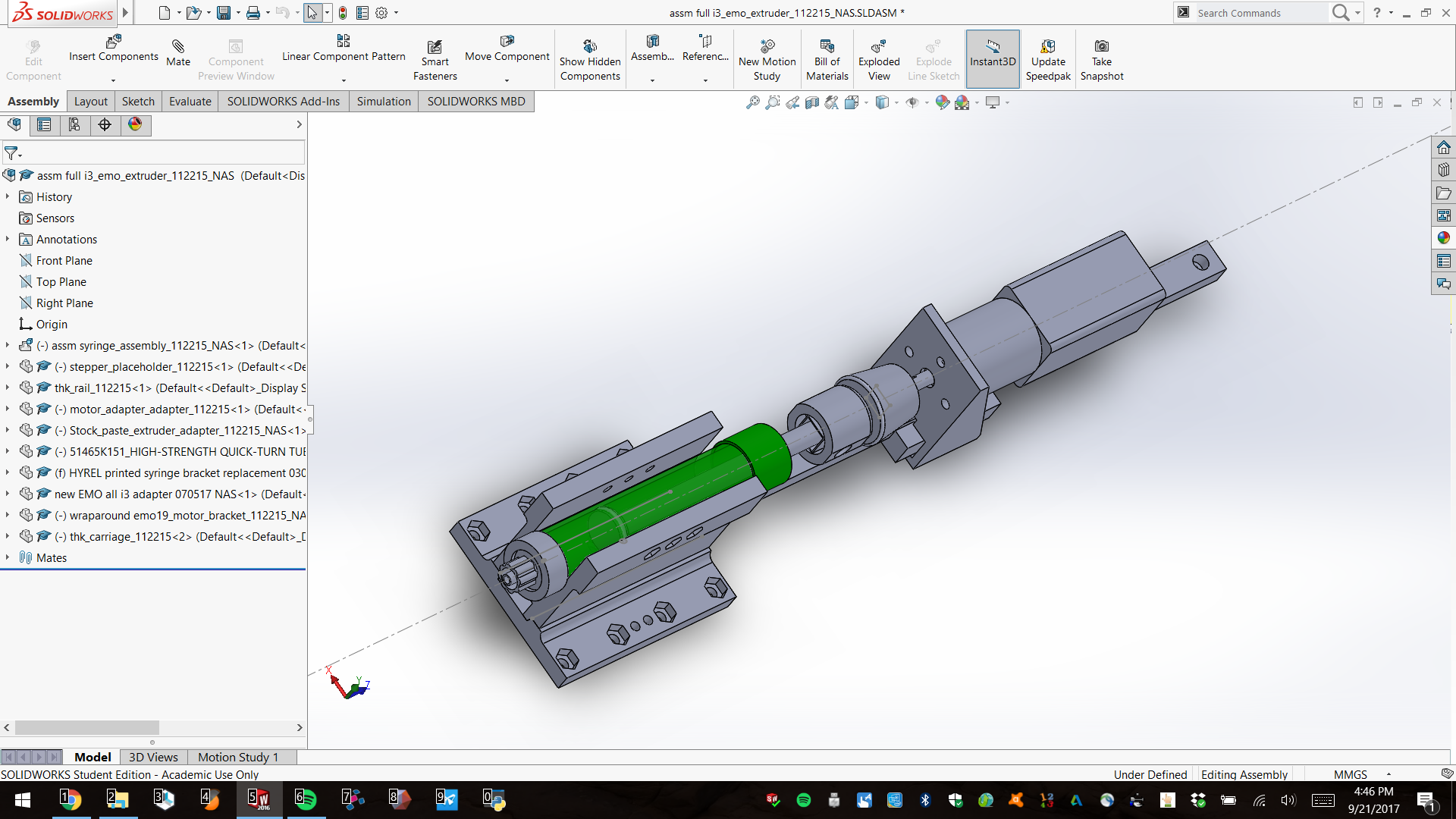 precision paste extruder based on screw frosting device - 3dstl