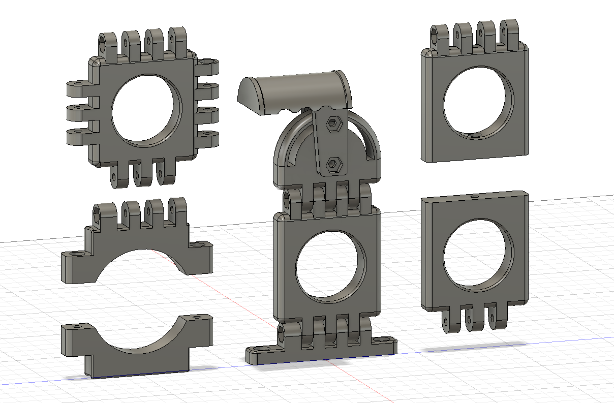 Articulated Mounting Arm | Files to download and to 3D print for free ...