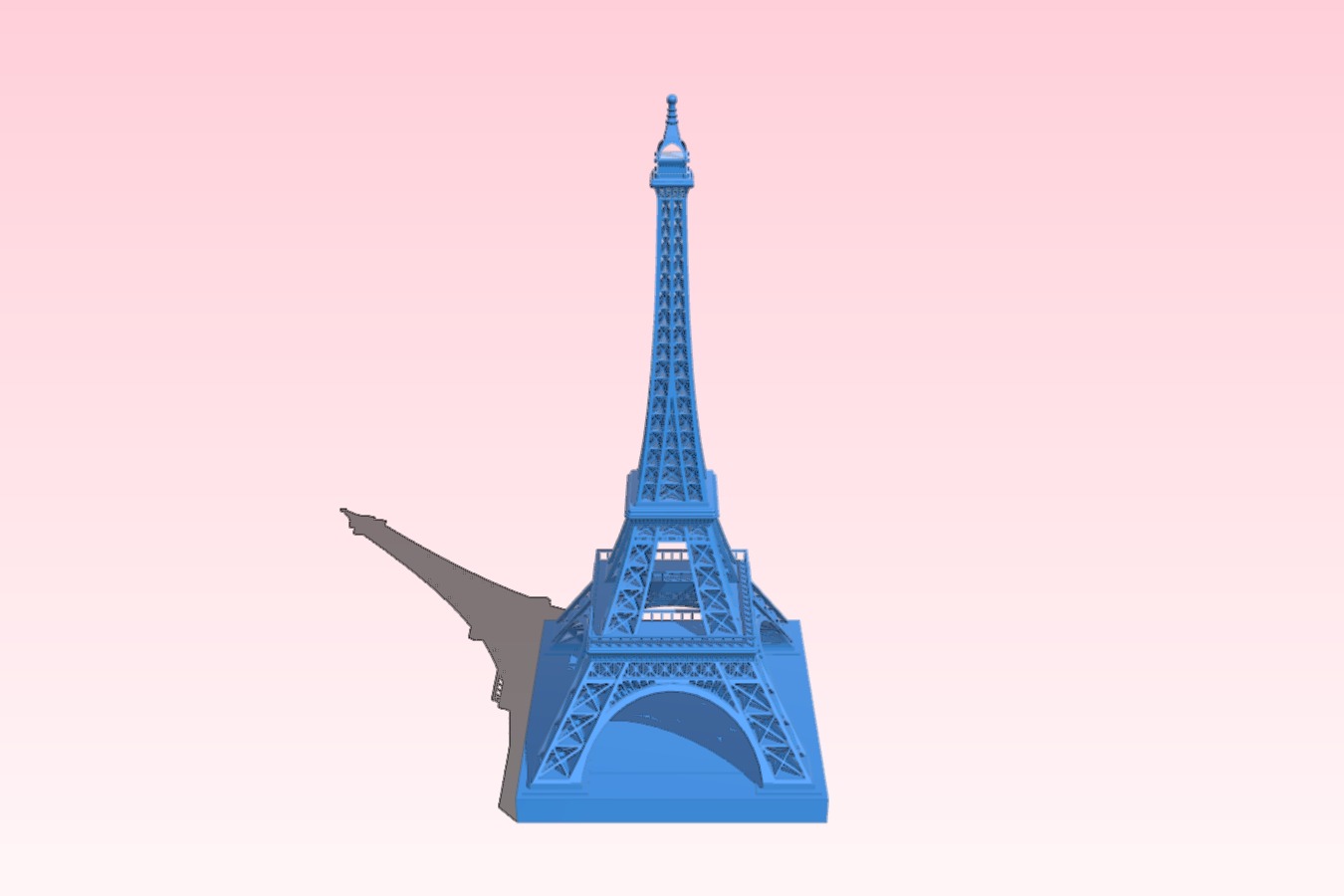 Greeble City Landmarks - Eiffel Tower | Files to download and to 3D print for free - 3DPEA