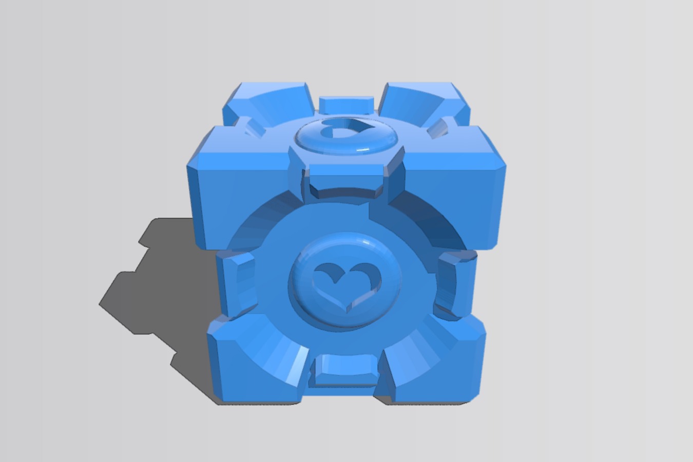 Companion Cube | Files to download and to 3D print for free - 3DPEA