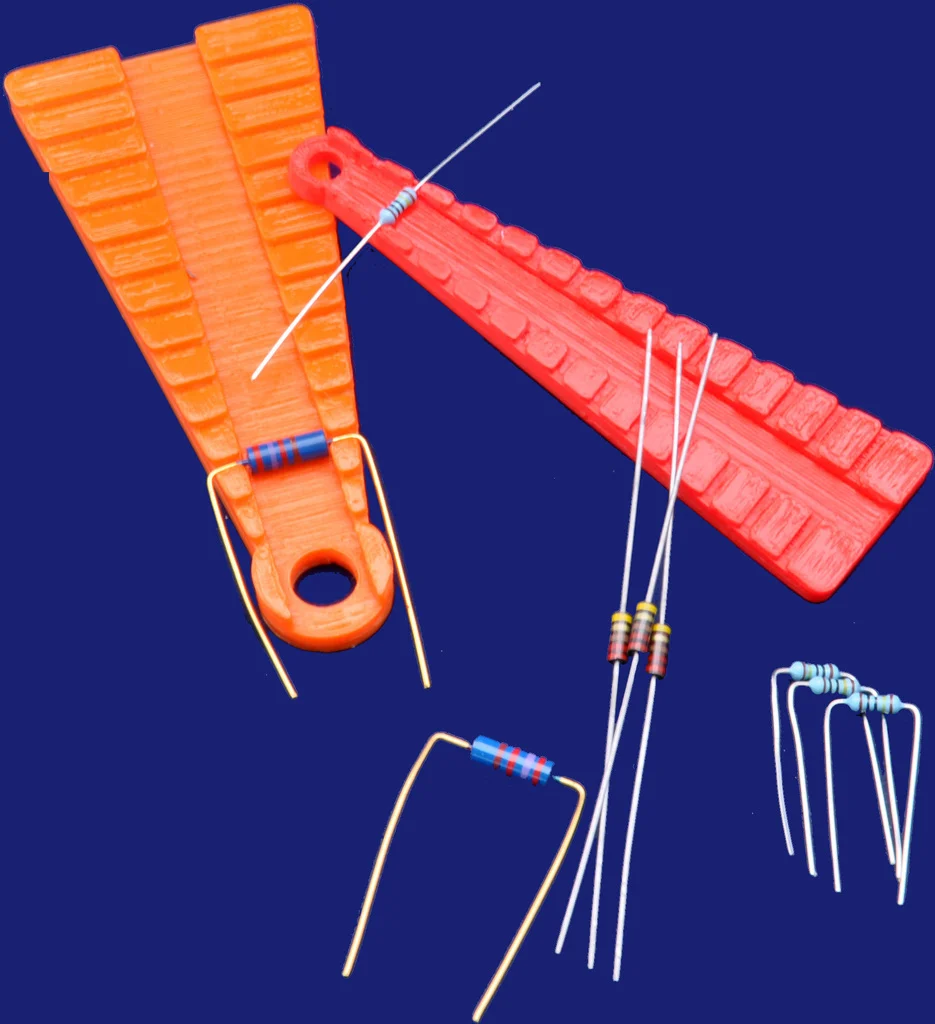 Resistor lead forming tool - 3dstl