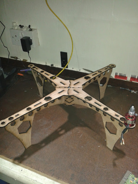 Laser cut Quad Copter frame - 3DPEA