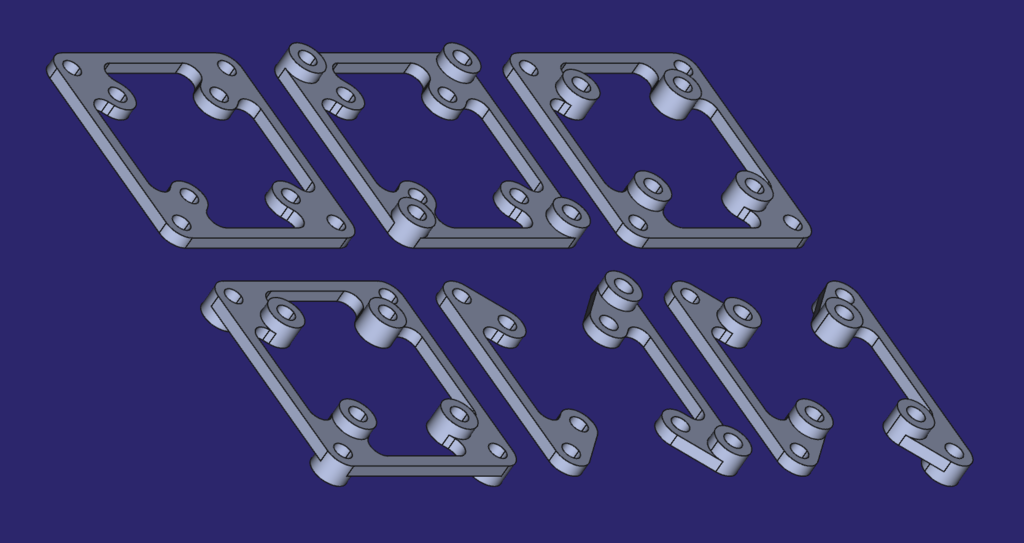 Various 30x30 to 20x20 Stack Adapters - 3DPEA