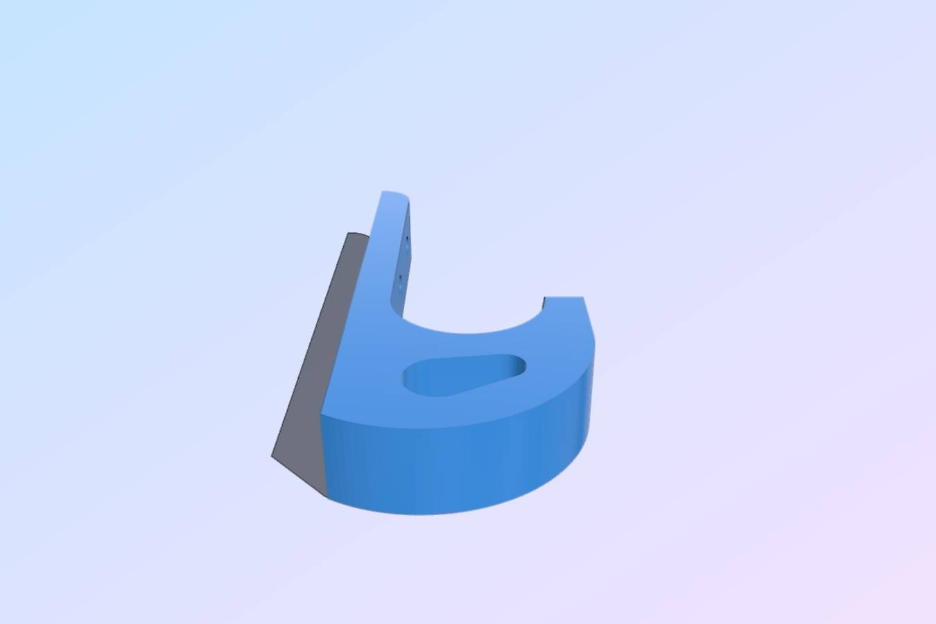 Wall Mounted Hook for Step Ladder - 3dstl