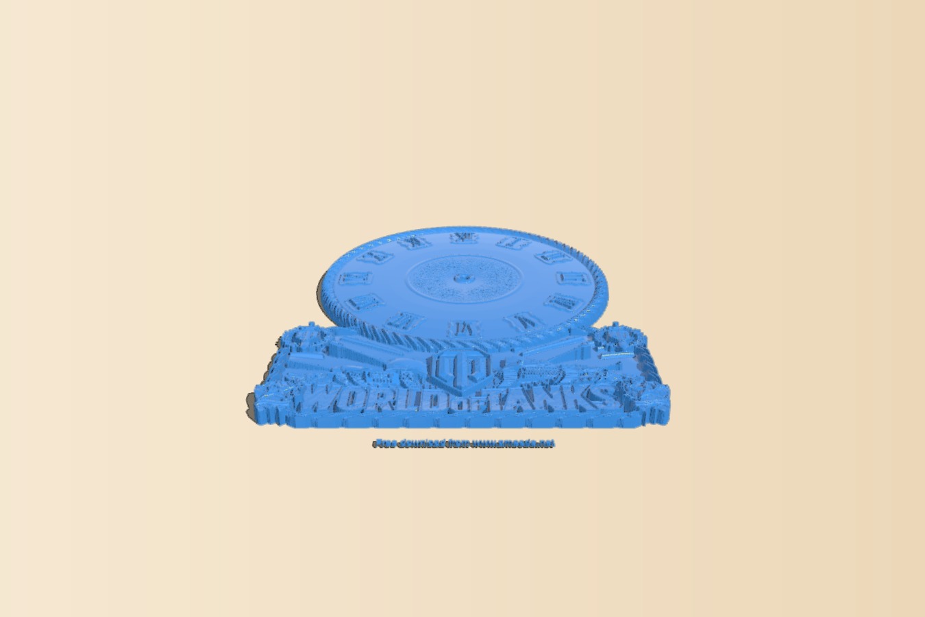 Wall clock pattern - 3DPEA