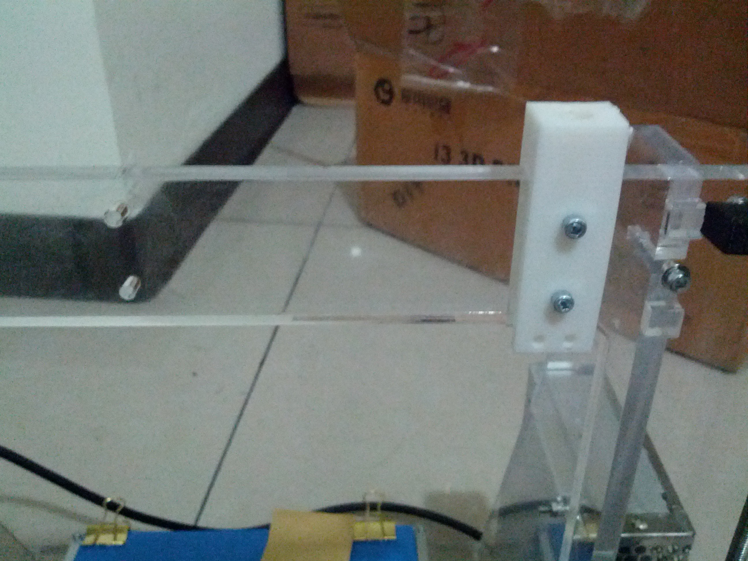 Spool holder for Reprap Prusa i3 branched by Isermt with acrylic frame ...