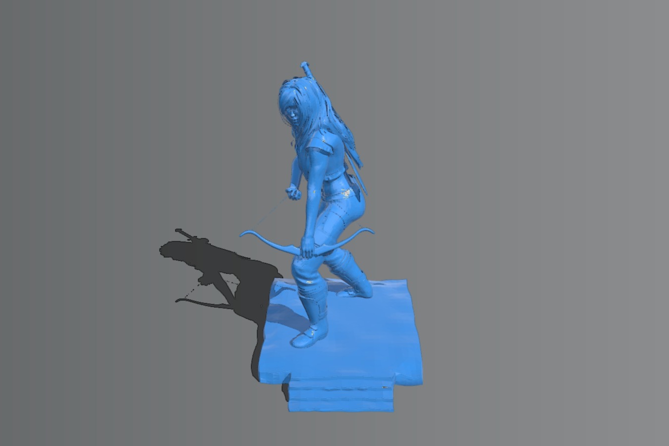 Women archer figurine | Files to download and to 3D print for free - 3DPEA