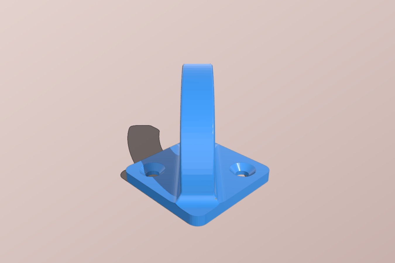 Modern Coat Hook | Files to download and to 3D print for free - 3DPEA