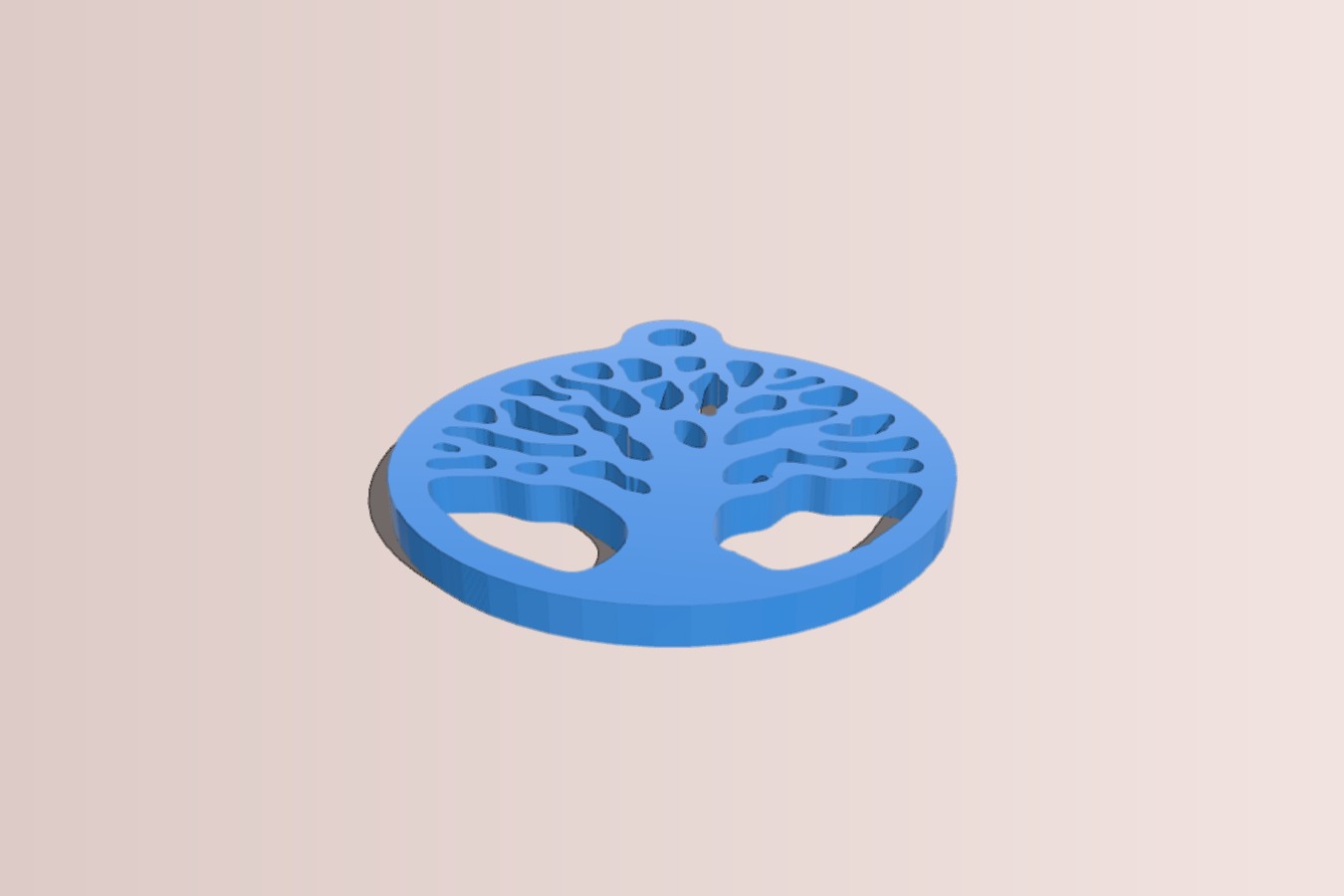 Laser-cut Tree Earring - 3dstl